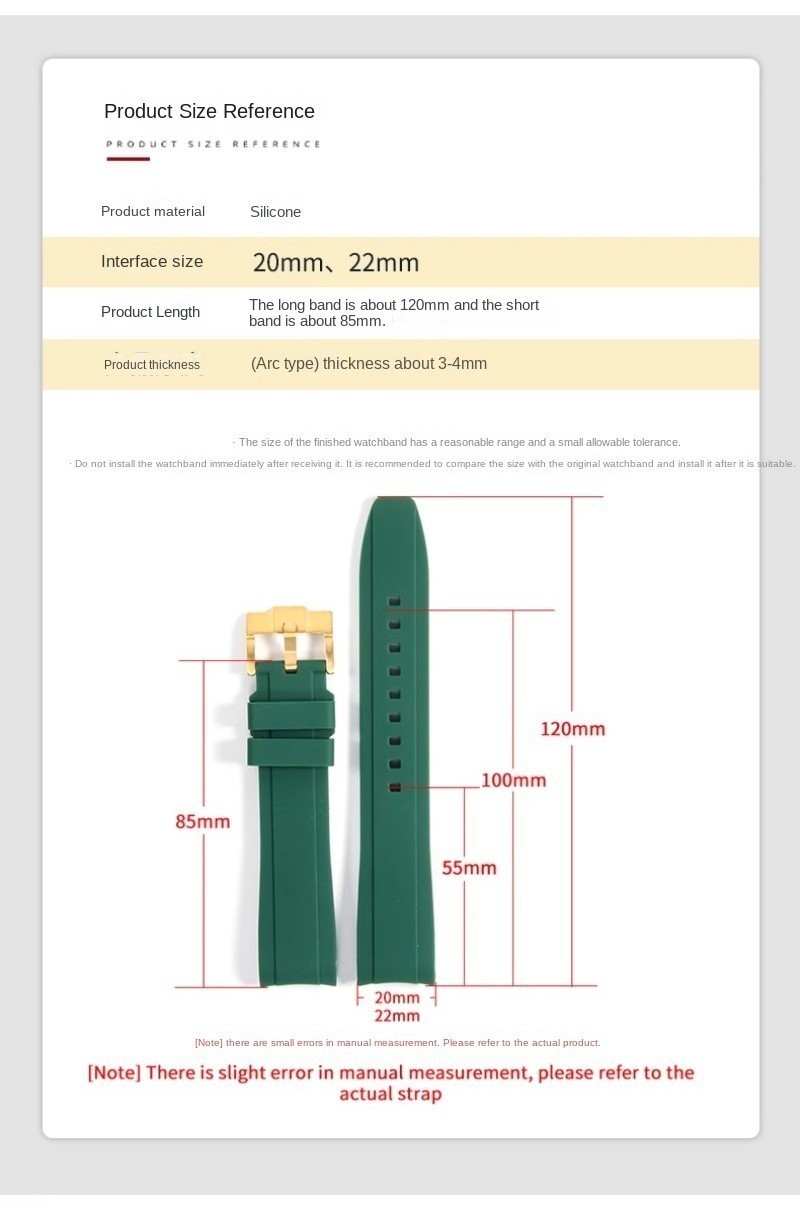 20mm 22mm Universal Silicone Watch Straps for Seiko Curved End Silicone ...
