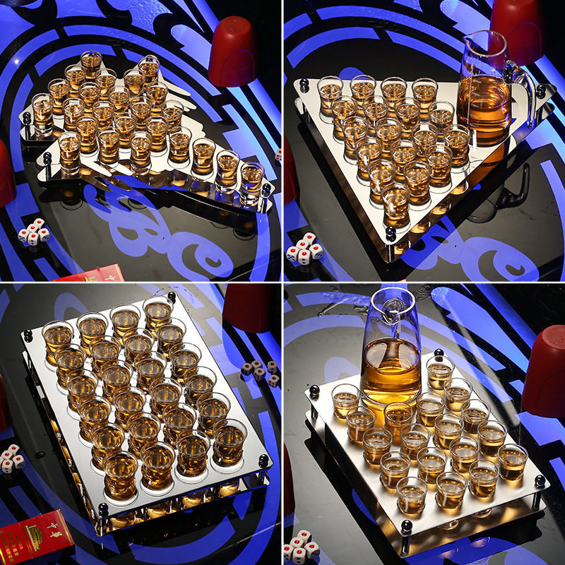 Stainless Steel Bullet Cup Holder KTV Bar Wine Cup Holder Swallow Cup ...
