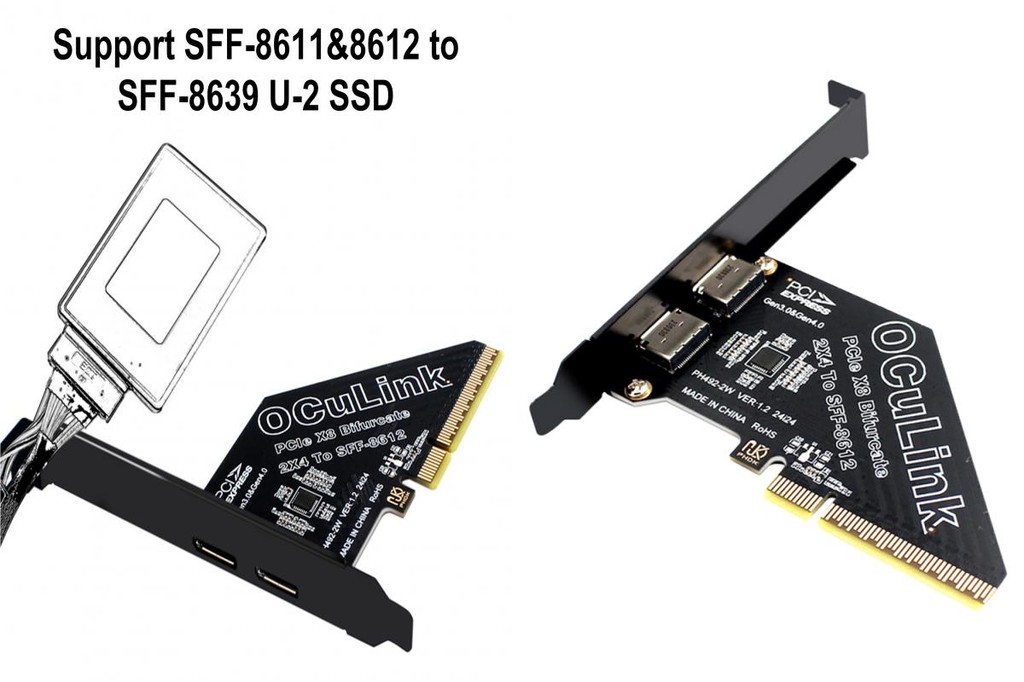 COOD Pcie 3.0 Expansion Card Interface Card High-speed Pcie 4.0 X 8 to ...