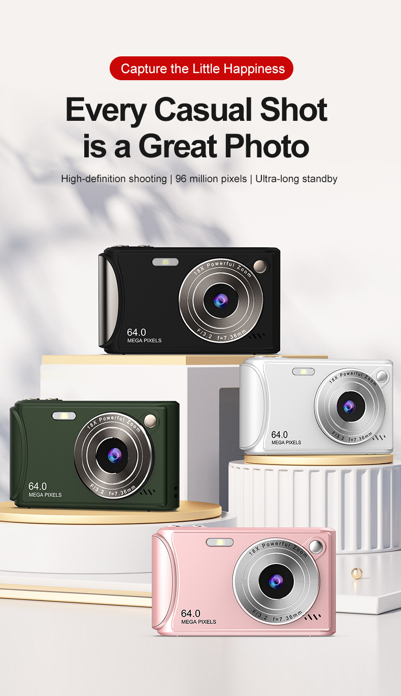 Q18 New 4K HD digital camera 9600W AF auto focus 16X digital zoom built ...