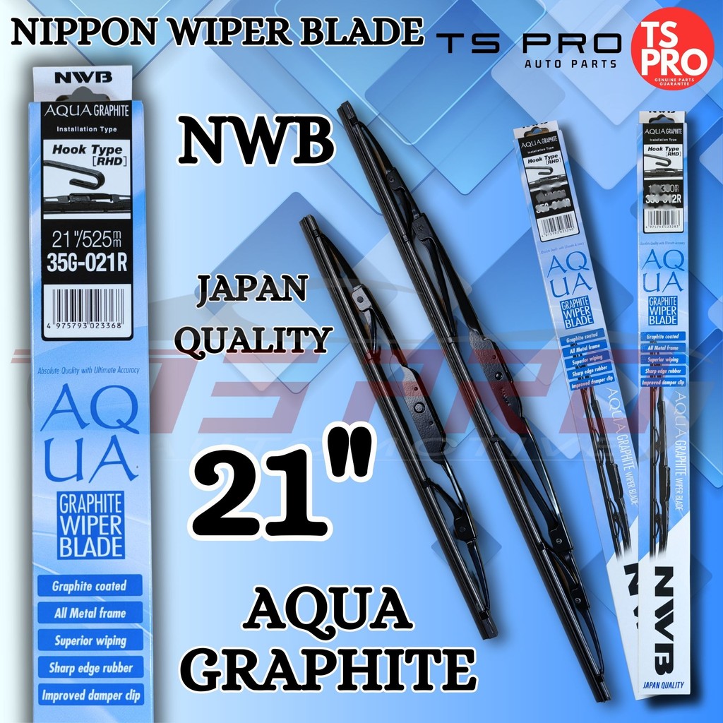 NWB (Nippon Wiper Blade) Aqua Graphite 21" Wiper Blade Ativa | Shopee ...