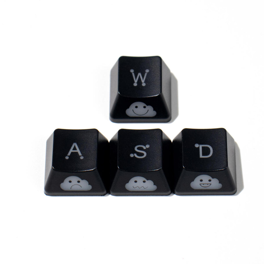 8pcs Backlit Custom Keycap OEM Profile Shine Through Keycap WASD Arrow ...