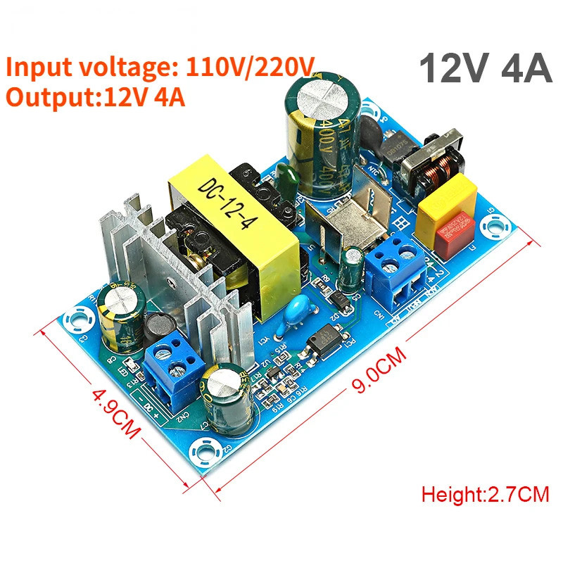 AC-DC 85-265V To 12V 24V 36V 48V Step Down Transformer Power Supply 1A 2A 4A 6A 7A 9A Switching ...