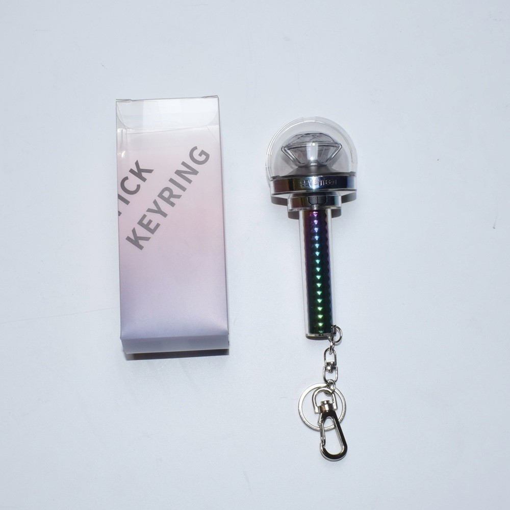 Kpop Idol Seventeen Mini Lightstick Key Ring Glow Stick Keychains for ...