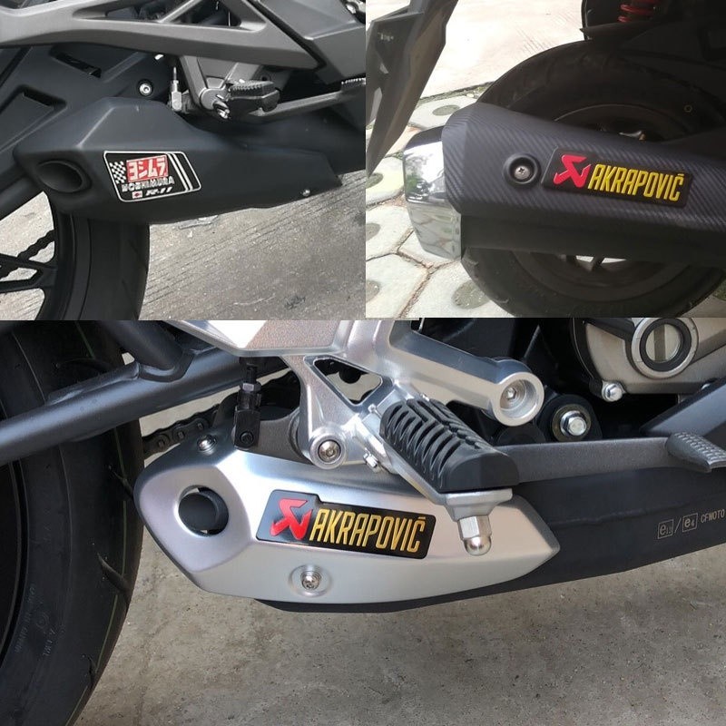 Universal Akrapovic Alumnium Decals Sticker Motorcycle Exhaust Pipe ...