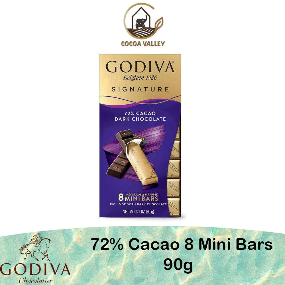 Godiva Signature 72% Cacao Dark Chocolate 8 Mini Bars 90g | Shopee Malaysia