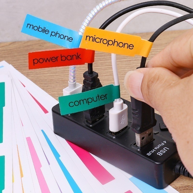 [ Featured ] Write-on Label Velcro - Reusable, Coloured - Self-adhesive ...