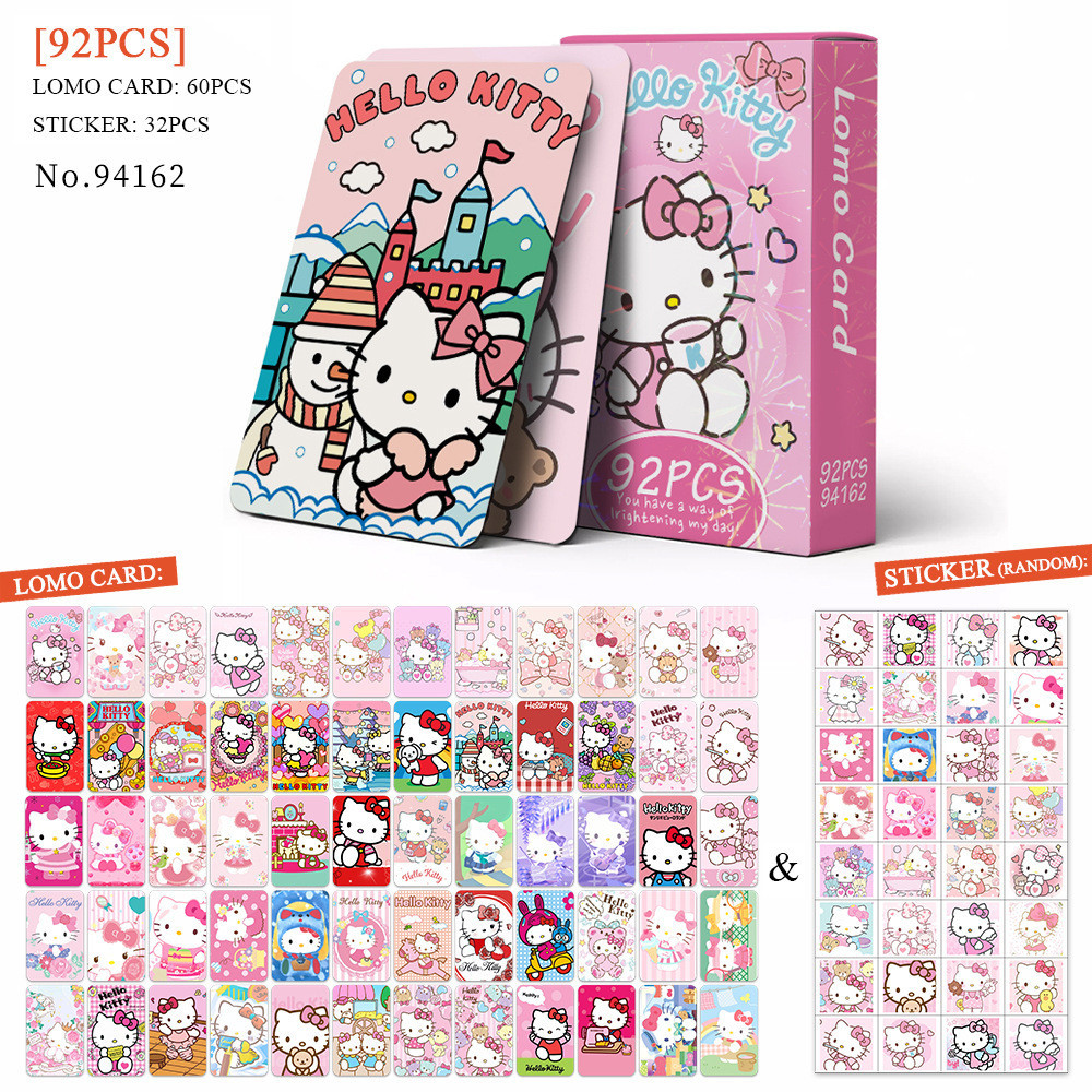 92pcs Sanrio Laser Lomo Card Photo Albums Kuromi Melody Cinnamoroll ...