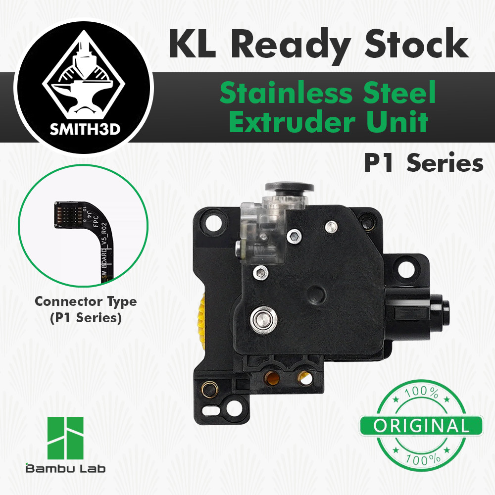 Bambu Lab P1 Series Extruder Stainless Steel, P1 Extruder Replacement ...