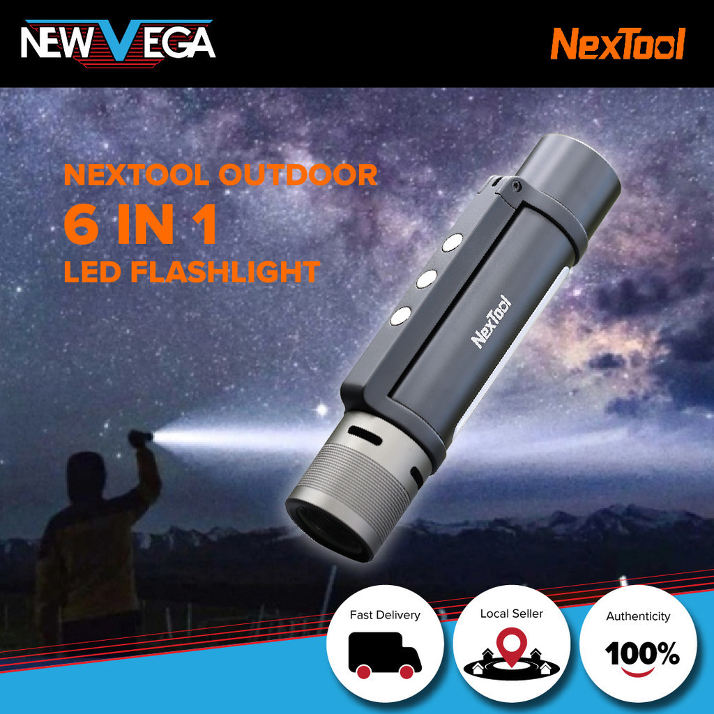 Nextool Flashlight Outdoor 6 In 1 LED Magnet Flashlight NE20030 Camping ...