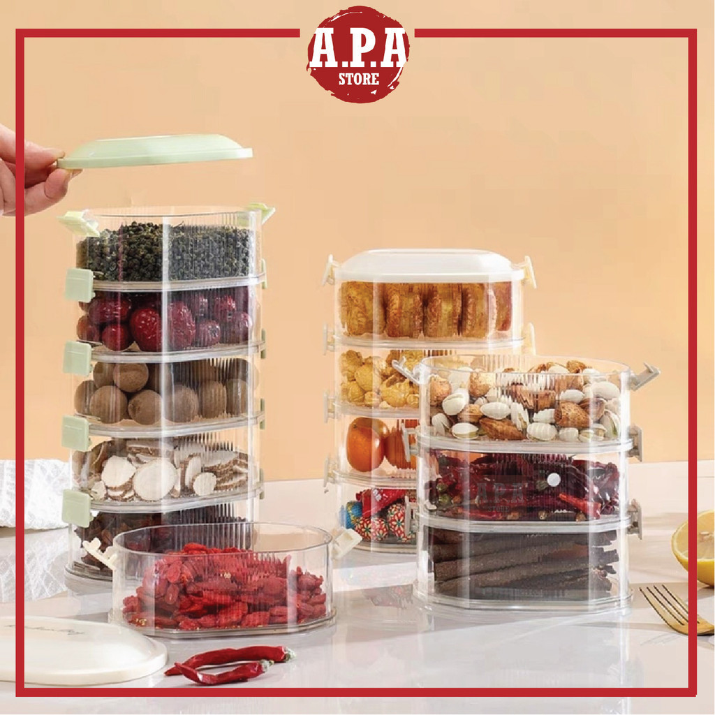 APA Food Container Box Plastic Storage Nordic Stackable Portable ...