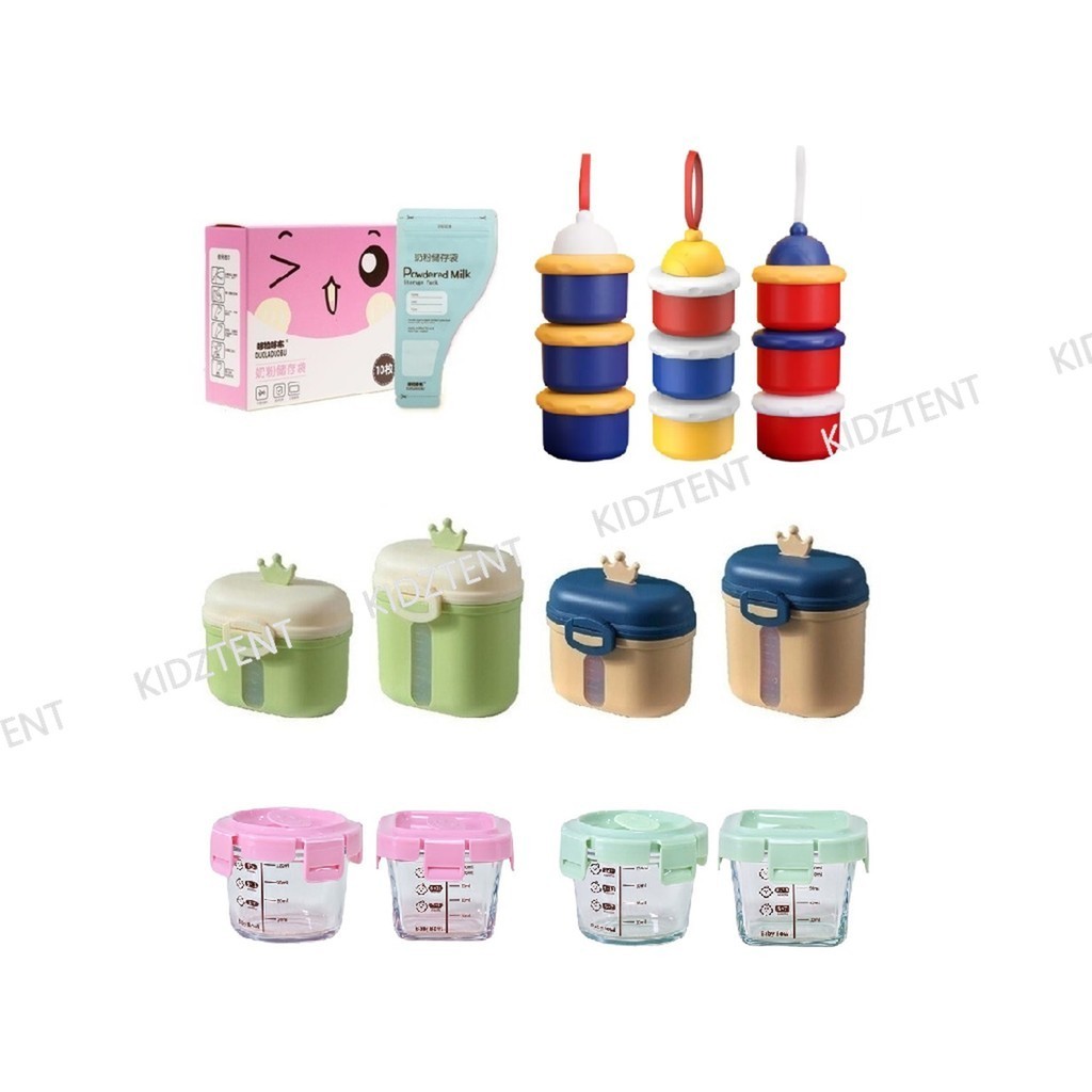 Portable Baby Milk Powder Container / 3 Tiers Milk Container ...