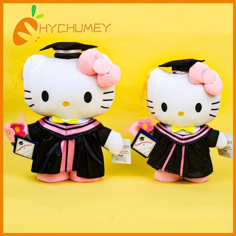 Delightful Plush Graduation Toy With Hello Kitty Cap Ultra Soft Short ...