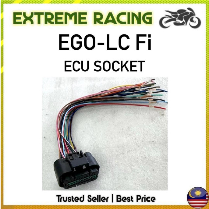 ECU Socket Module CDI Unit Socket Soket Wire Wayar Wayer Engine Control ...