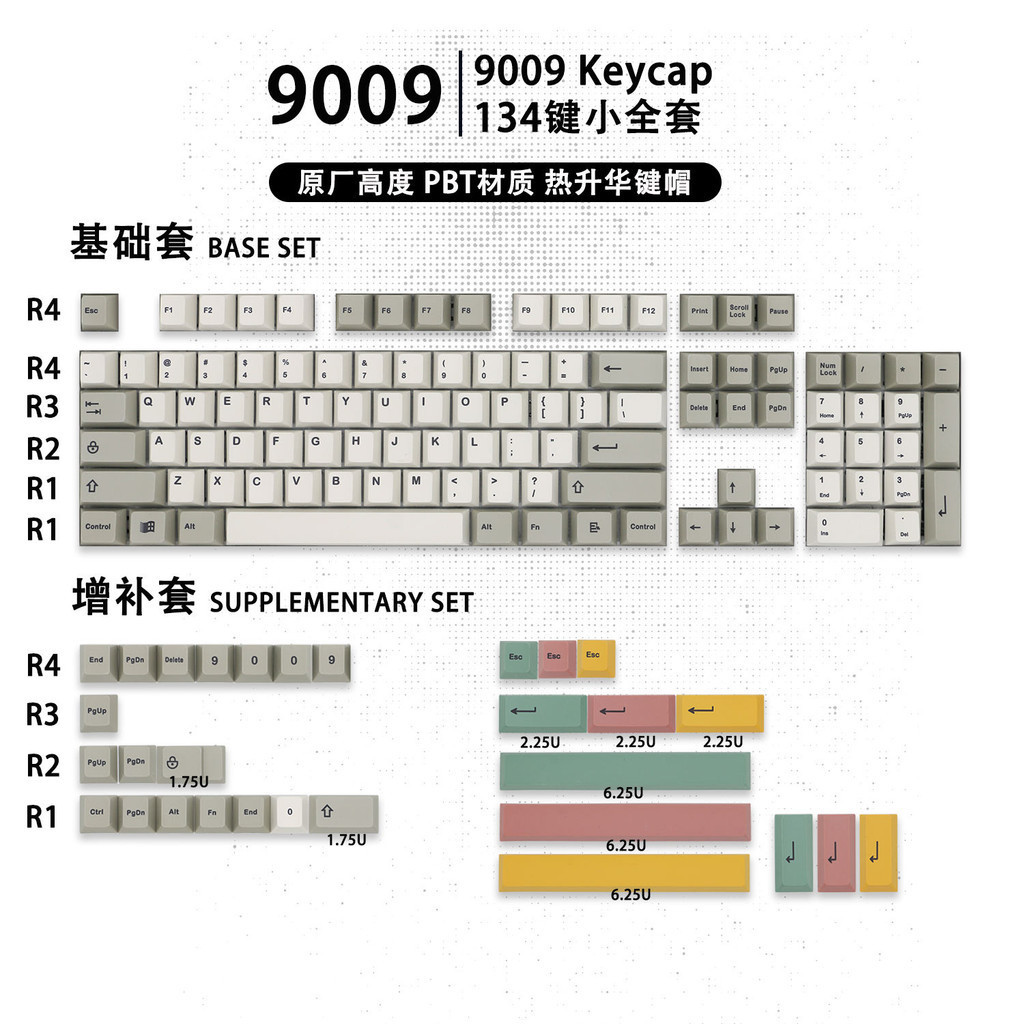 Spot Keycaps Bald Brother 9009 Original Height PBT Sublimation ...
