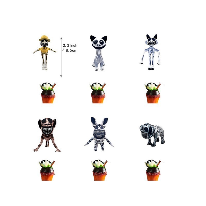 Zoonomaly Game Theme Party Needs Decoration Cartoon Smiley Face Human ...