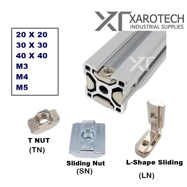 Sliding Slide Nut (SN) / T-Nut (TN) / L-Shaped Sliding Nut (LN) For ...
