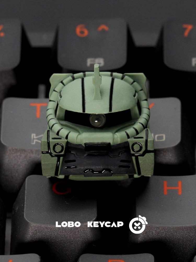 Mecha Unique ZAKU Keycap Warrior Gift Giving Art Gundam Resin ...