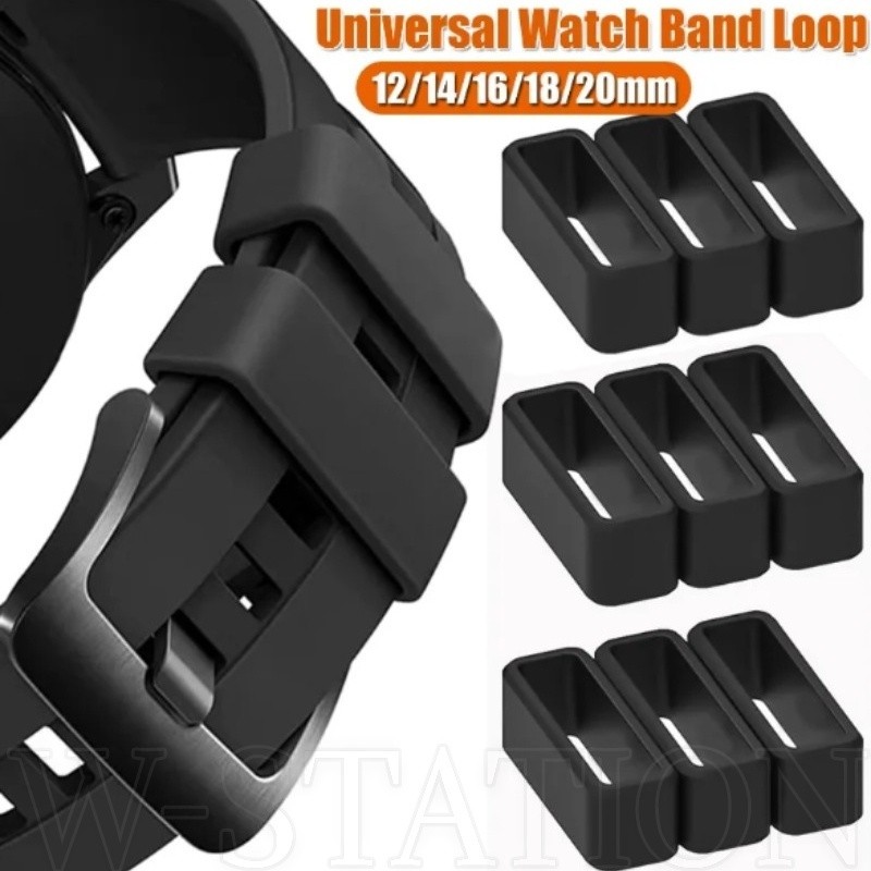 in stock Universal Silica Gel Watch Band Fasten Ring / 12MM/14MM/16MM ...