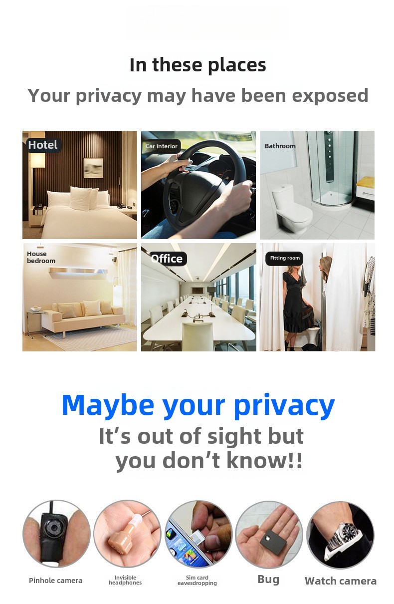 K99 Anti Spy Hidden Camera Detector Anti Spy Camera Scanning RF Signal ...