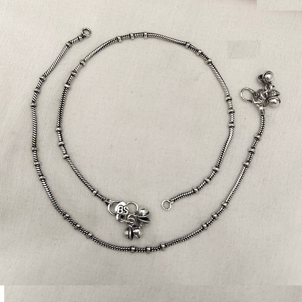 New German Silver Simple Anklet | German Silver | Indian Kolusu ...