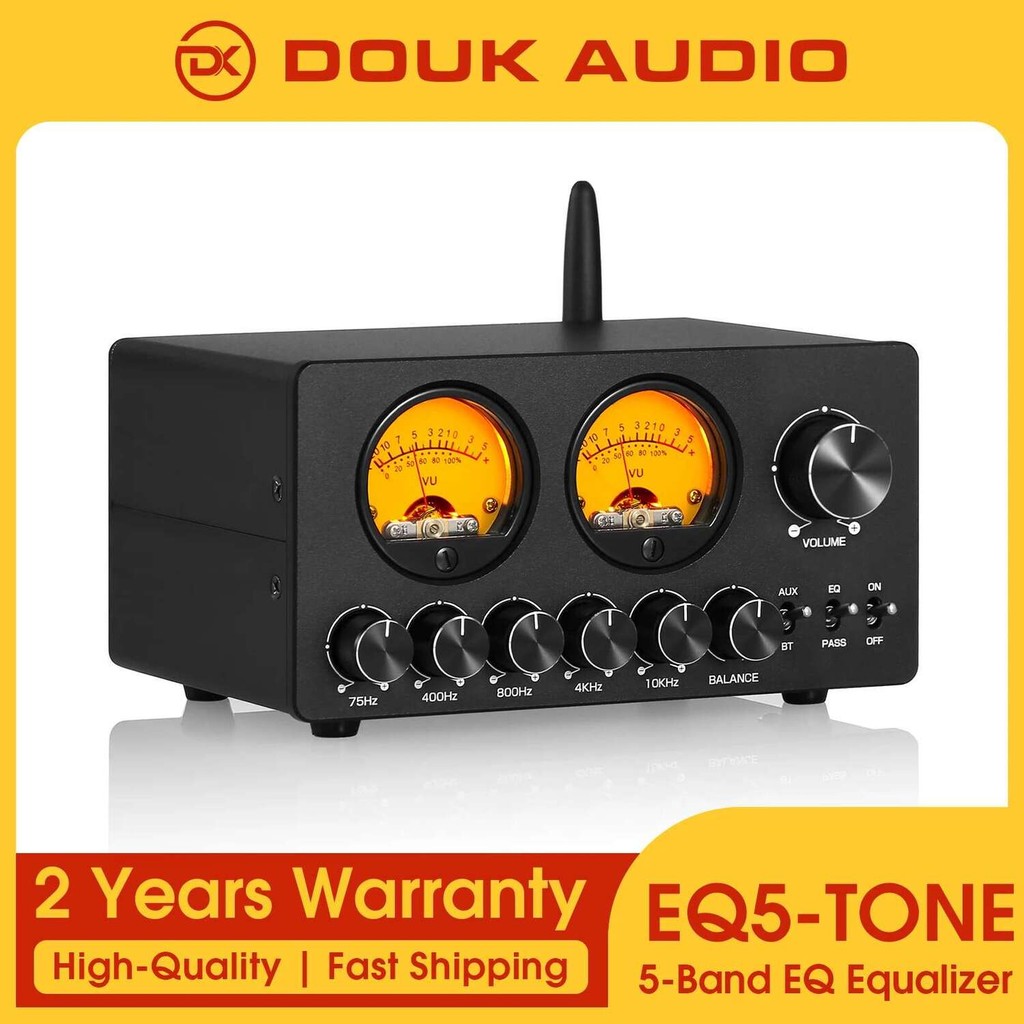 Douk Audio EQ5 TONE Mini 5-Band EQ Equalizer with Bluetooth Receiver 3 ...