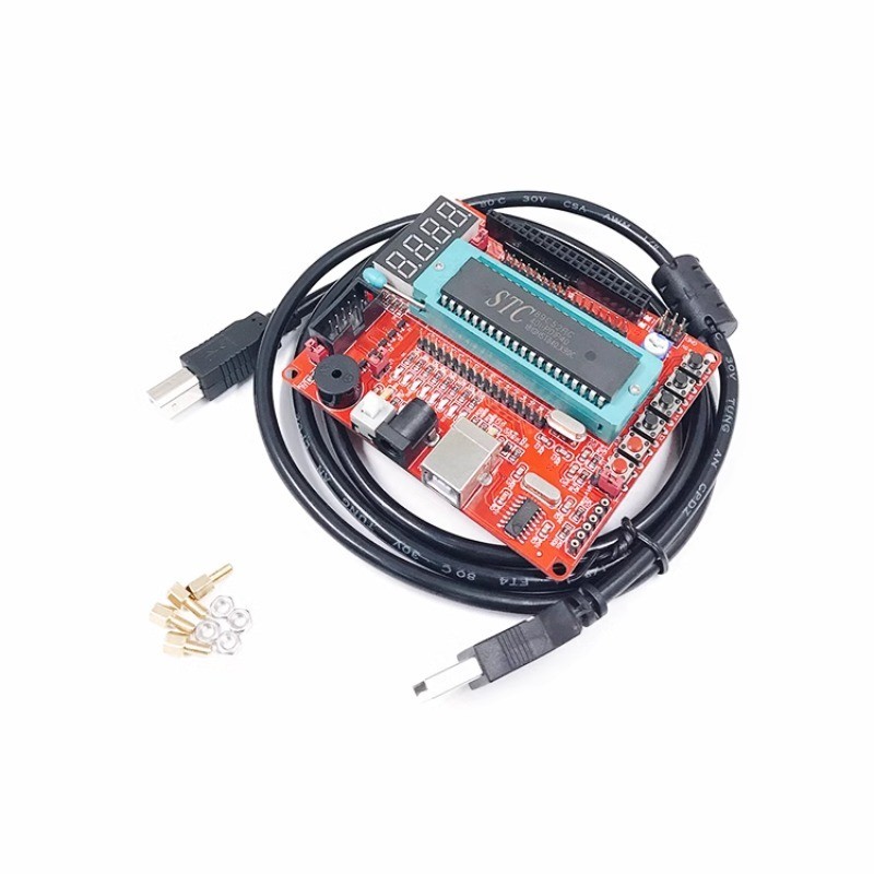 51 Microcontroller Development Board Minimum System Board Learning Board Kit STC89C52 ...