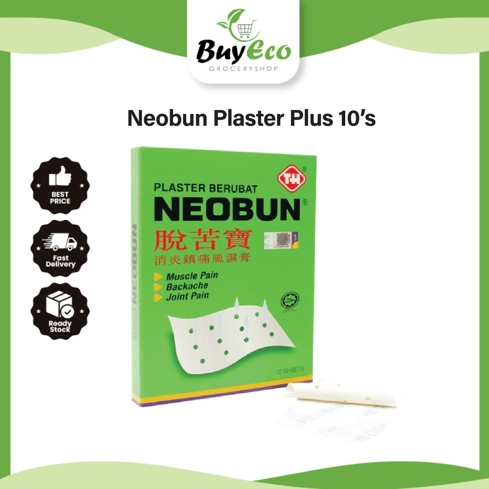 [SPECIAL OFFER] Neobun Plaster Plus 10’s Back Pain Patch Muscle Pain ...