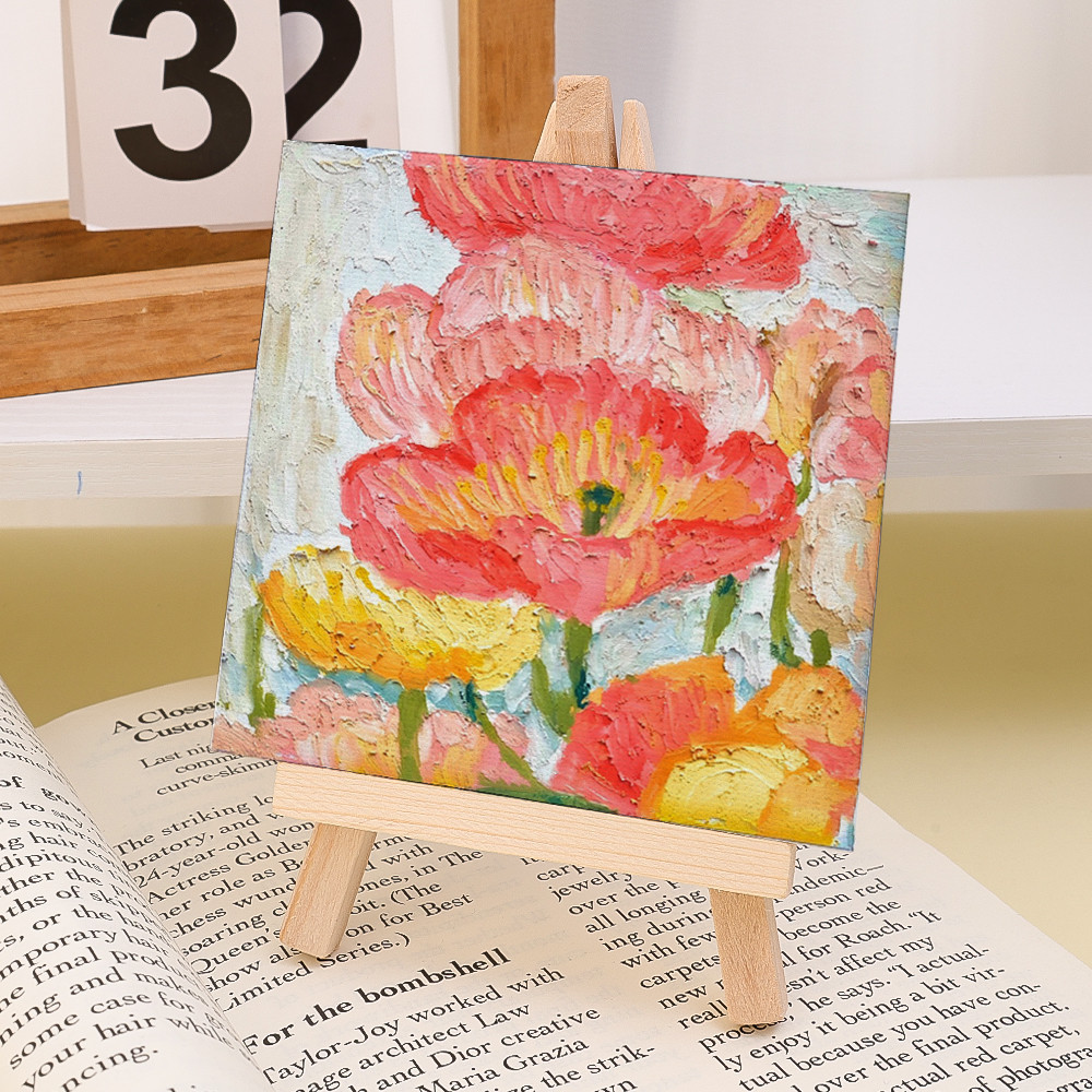 DIY Mini Canvases & Mini Easels - Kids Painting Desktop Easel with ...