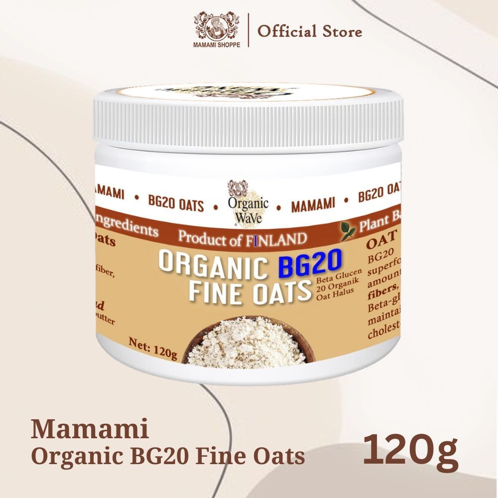 Mamami Organic BG20 Fine Oats (Beta-Glucan 20) 120g | Shopee Malaysia