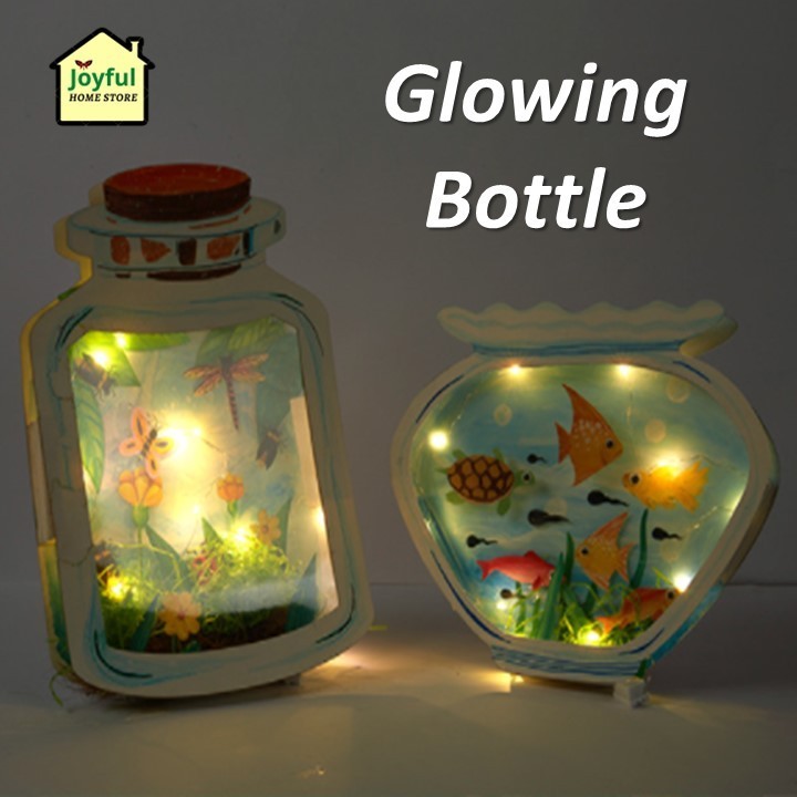 Kids Art and Craft DIY Light Aquarium Ocean Fish Tank Insect World ...