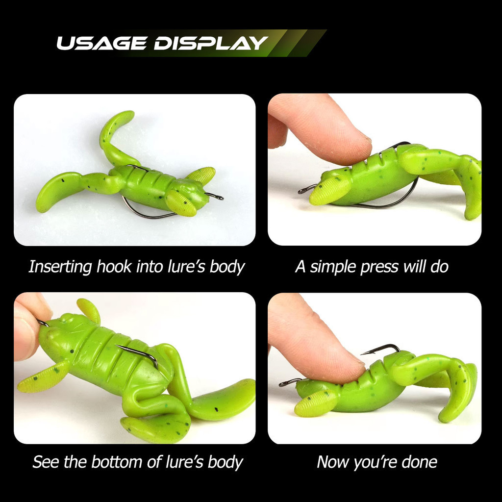 【MR.T】Umpan Katak Set TRP Scooper – Jump Frog Lure Soft Frog Floating ...