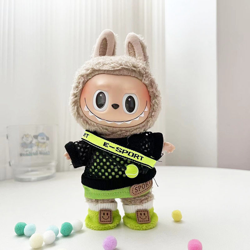 15cm 17cm Labubu Clothes Tennis Jersey For Labubu V1 V2 Baby Three V3 ...