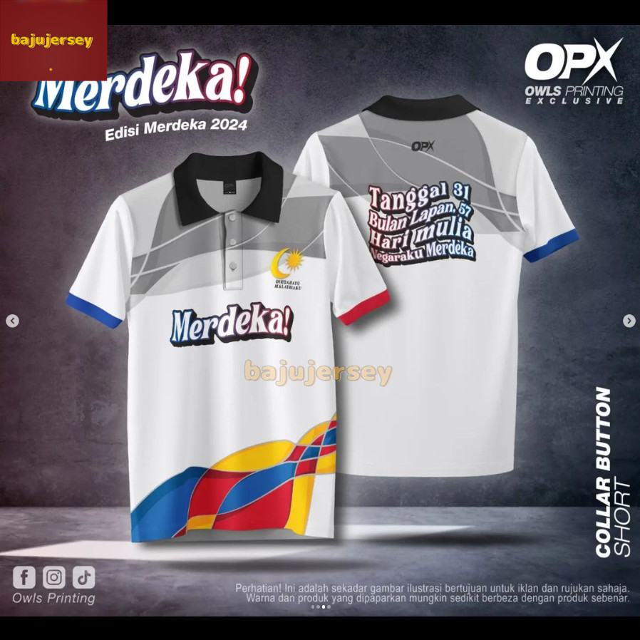 Malaysia Merdeka Polo Shirt 2024 Negaraku Harimau Malaysia Printed ...