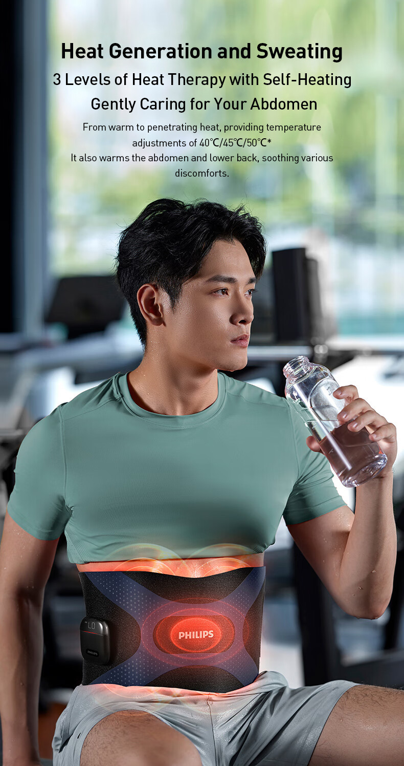Philips EMS Abdominal Muscle Belt PPM3305B | Shopee Malaysia
