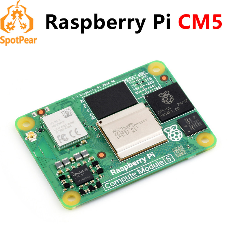 Raspberry Pi Compute Module 5 CM5 Cortex A76 BCM2712 With/Without Wi-Fi RAM 2/4/8/16GB eMMC Lite ...