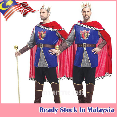 Men's Honorable King Costume Set Halloween Party Adult Dress Up Costume ...