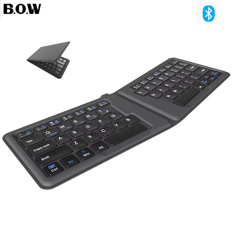 Jomaa Ergonomics Folding Mini Wireless Keyboard Rechargeable Bluetooth Wireless Keyboard