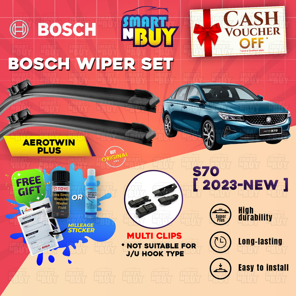 Bosch Aerotwin Plus Wiper Original Set Front Windshield Cleaner Air ...