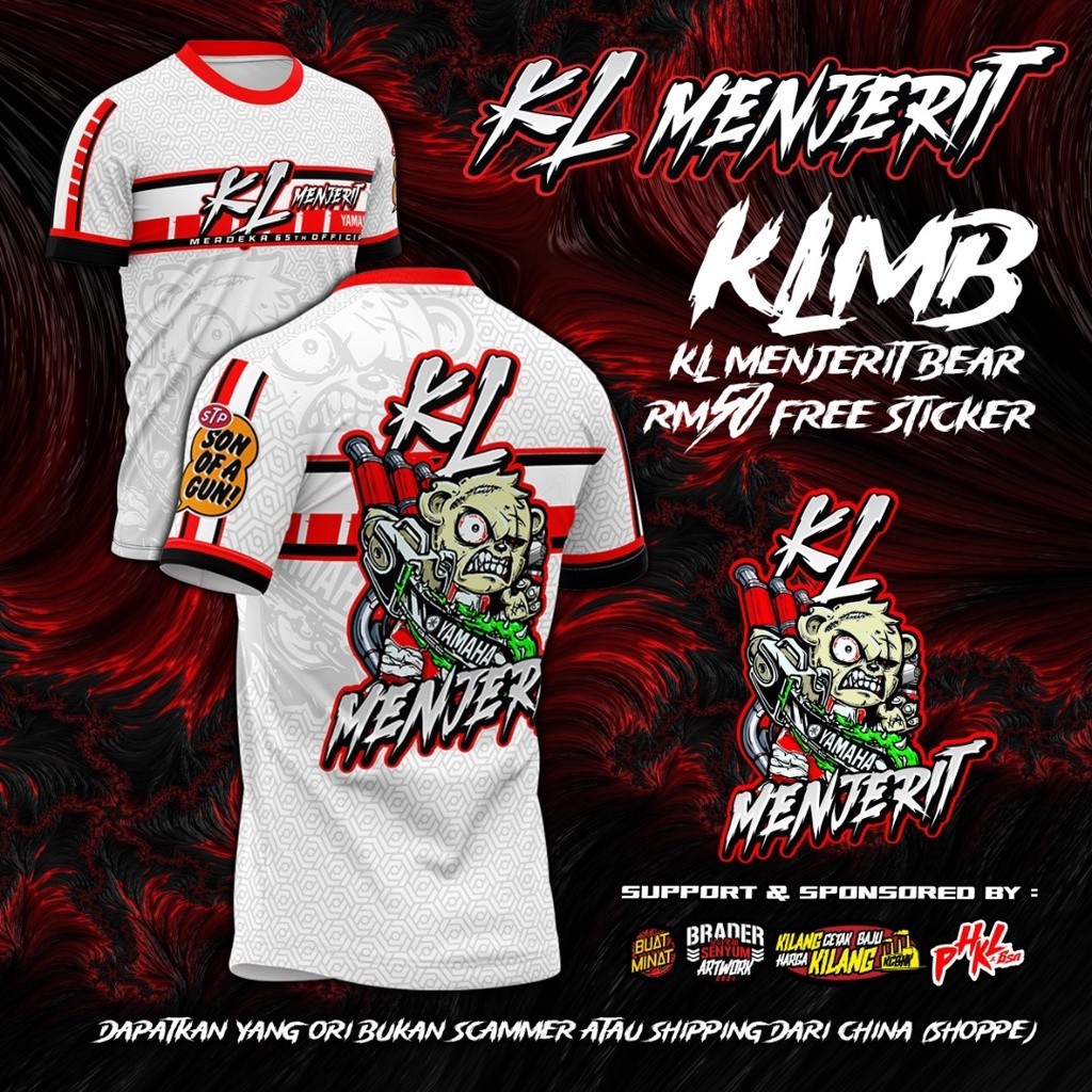 [ORIGINAL]KLMB KL MENJERIT BEAR LIMITED EDITION SUBLIMATION JERSI ...