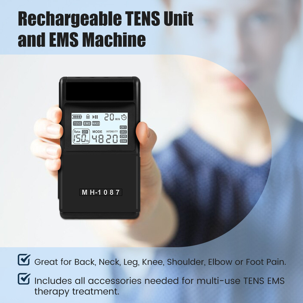 48 Modes TENS Unit Electric EMS Muscle Stimulation Relax Body Massager ...
