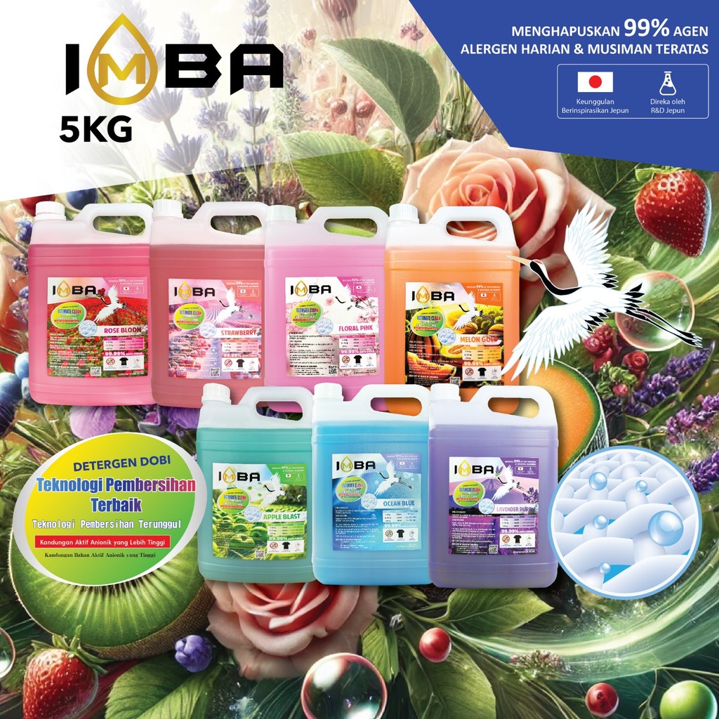 SABUN DOBI LIQUID LAUNDRY IMBA DETERGENT HIGH QUALITY 5KG/ MIKROKAPSUL ...