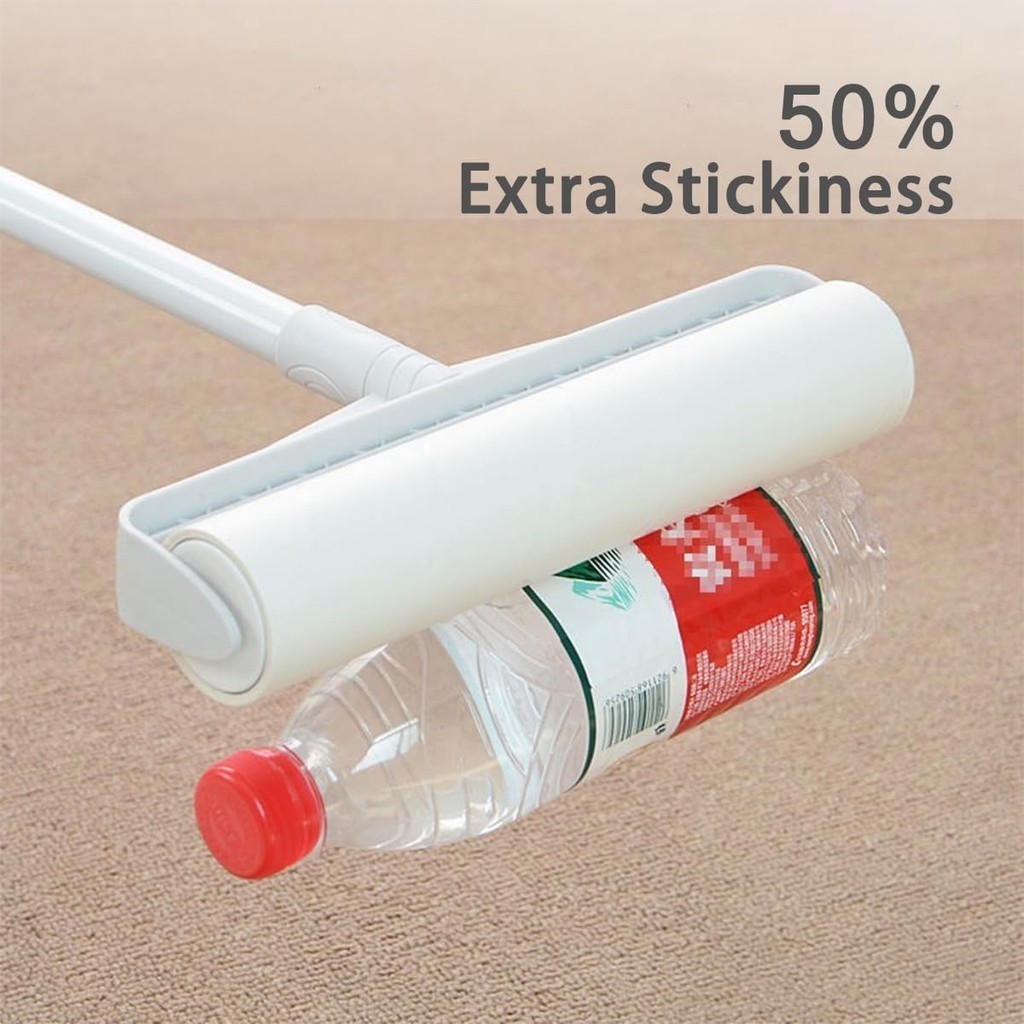 124CM Sticky Lint Roller With Cover Long Sticky Roller Mop Dust Sticky ...