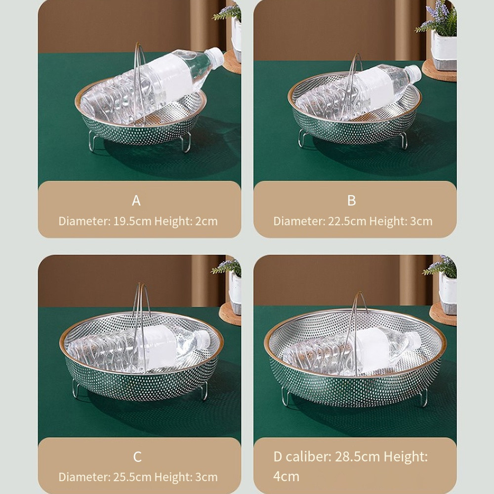 Practical Stainless Steel Fish Steamed Tray with Handle Base Adjustable ...