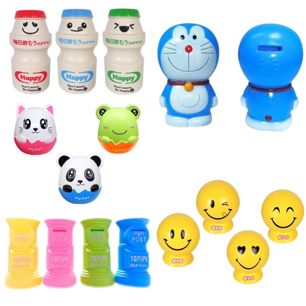 The Gift Mini Cute Cartoon Piggy Penny Coin Money Saving Box Mini ...
