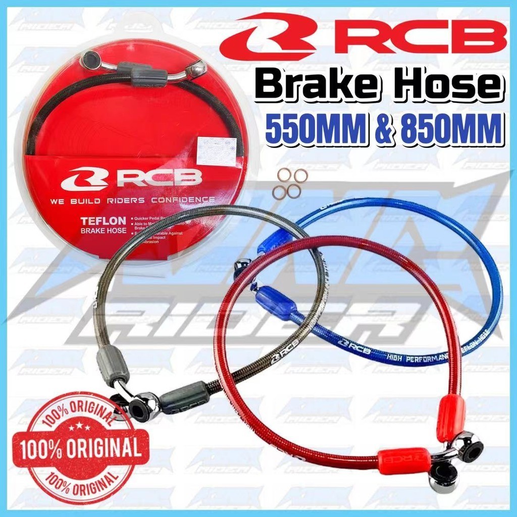 RACING BOY RCB Universal TEFLON Brake Hose 550MM & 850MM Front Rear 100 ...