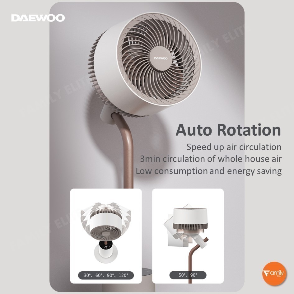 [In-stock] DAEWOO 3in1 Air Circulation Fan/Floor Lamp/Sterilization F30 ...