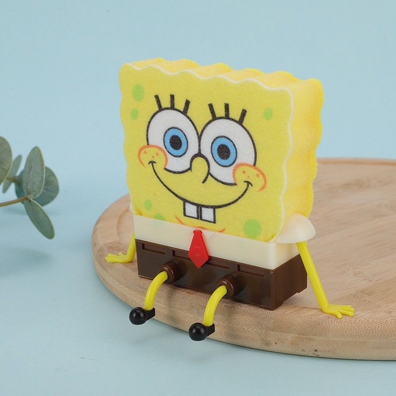 Dishwashing Spongebobs Sponge Shelf Cartoon Wash Dishes Cleaning Sink ...