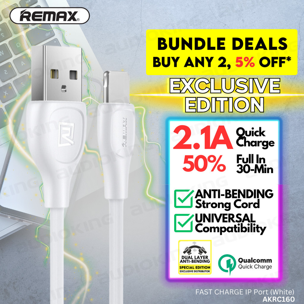 REMAX Power Quick Charge 2.1A Micro USB Type C Cable Charger Wayar ...