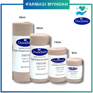 Durasafe High Elasticity Bandage 1 Roll (5cm/ 7.5cm/ 10cm/ 15cm ...